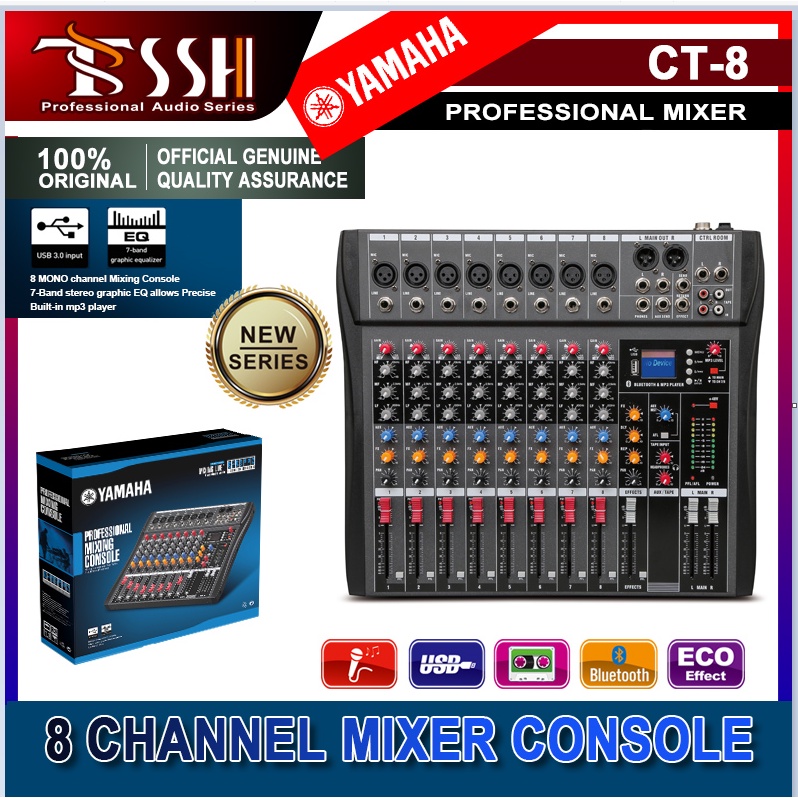Yamaha CT-80S=8 channel Mixer w/ Bluetooth | Shopee Philippines
