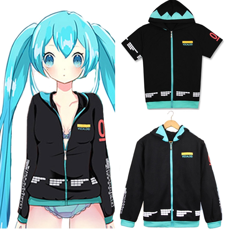 Hatsune Miku Vocaloid Hoodies Sweatshirt Animation Cosplay Costume ...