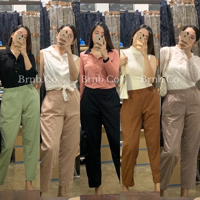 CASUAL PANTS WOMENS LINEN TROUSER | Shopee Philippines