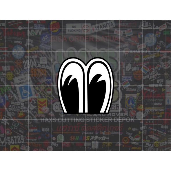 MATA 5cm Belo Nakano Arai Helmet Eye Cutting Sticker | Shopee Philippines