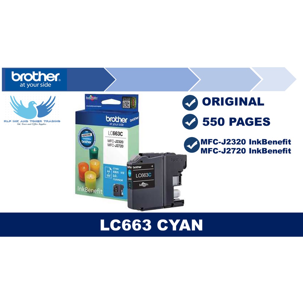 Brother LC-663 Cyan Original Ink Cartridge | Shopee Philippines
