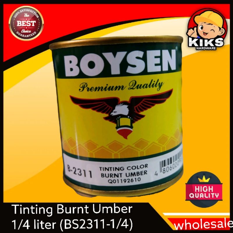 [New!] Boysen Tinting Color Burnt Umber 1/4 Liter [Wholesale] | Shopee ...
