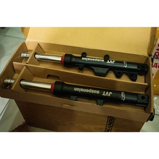 JVT 27MM FRONT SHOCK SILVER WITH PRELOAD FOR AEROX V1 AND V2 | Shopee ...