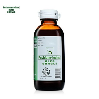 Alfa Gargle 1% Povidone Iodine Oral Antiseptic 120ml | Shopee Philippines