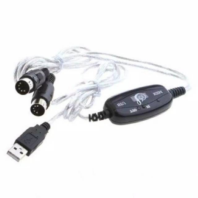 Usb Midi Cable Converter Pc To Music Keyboard Adapter Cable - Ay03 ...