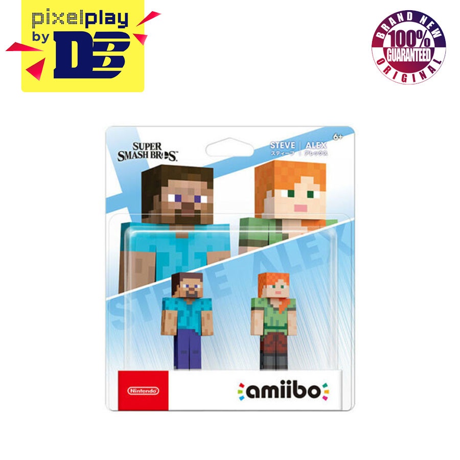 Nintendo Amiibo Super Smash Bros. Steve And Alex Double Set (JPN ...