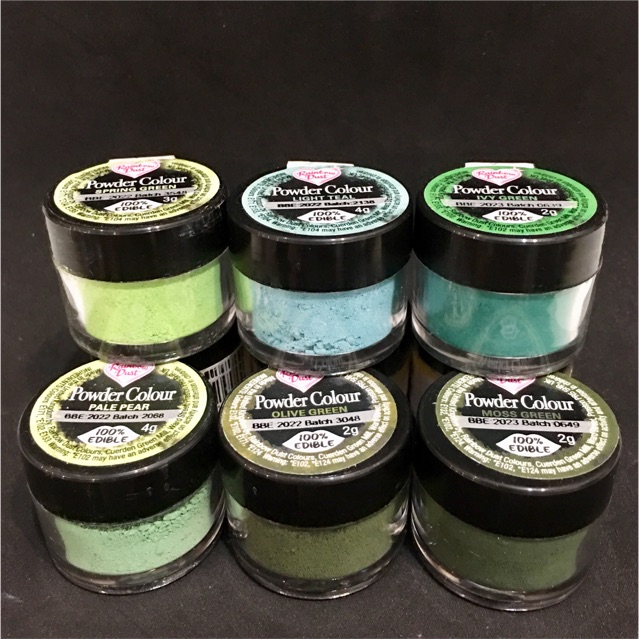 Rainbow Dust Powder 2-3g shades of Green | Shopee Philippines