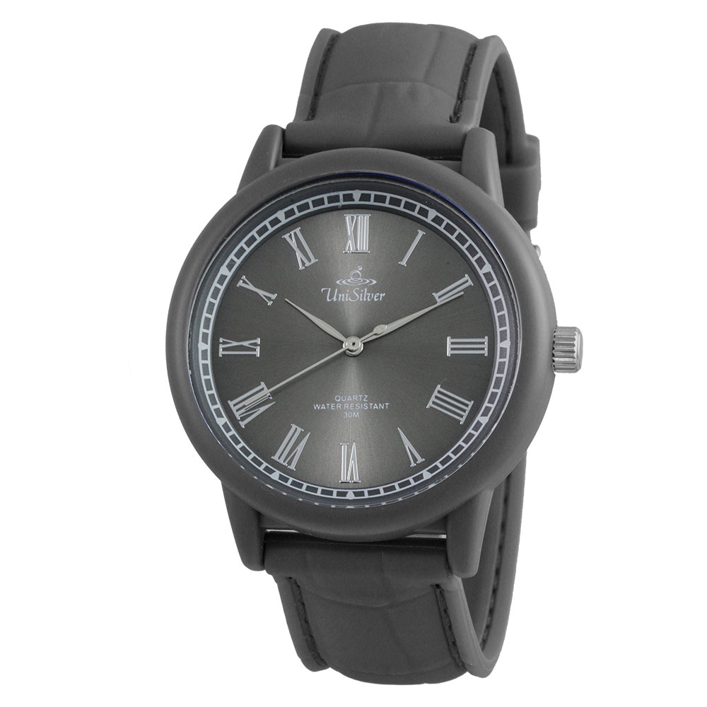 UniSilver TIME Men's Gray Analog Rubber Watch KW3281-1010 | Shopee ...