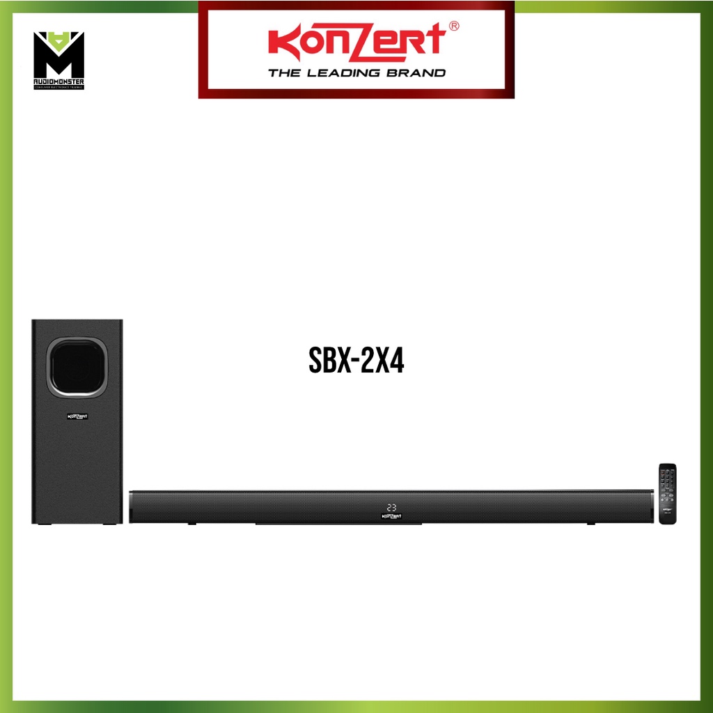 Konzert SBX-2X4 2.1ch Sound Bar System with USB, BT & HDMI-ARC 3500W ...