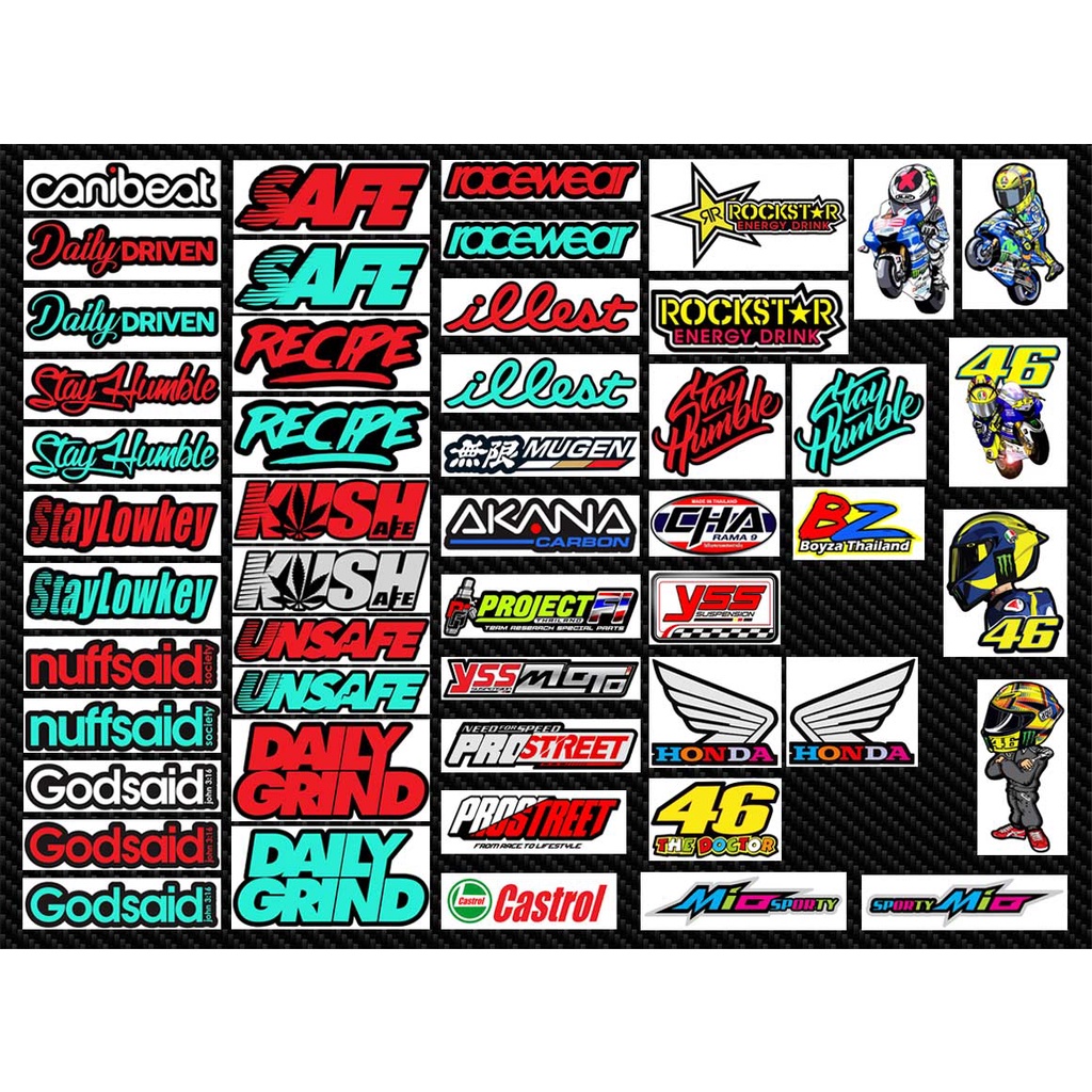 Thai Sticker High Quality Vinyl Sticker Laminated Part 03 | Shopee ...