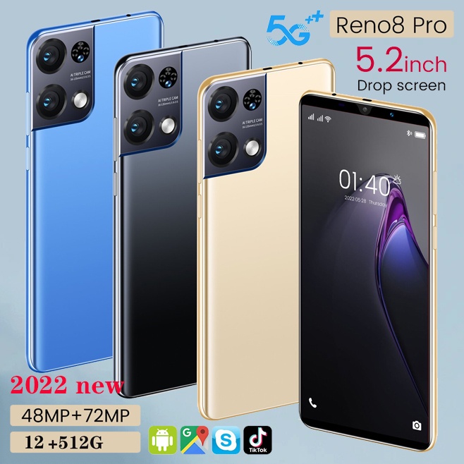 2022 NEW Reon8 pro cellphone original 12G+512GB sale mobiles android ...