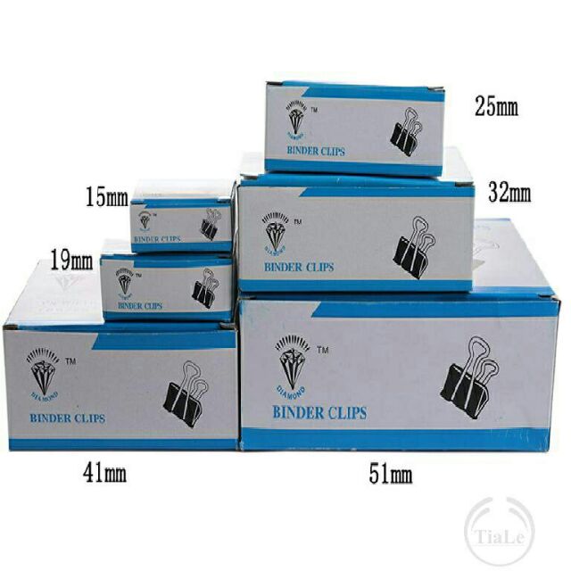 Binder Clip 25mm, 32mm, 51mm sold per box (12pcs/bx) | Shopee Philippines