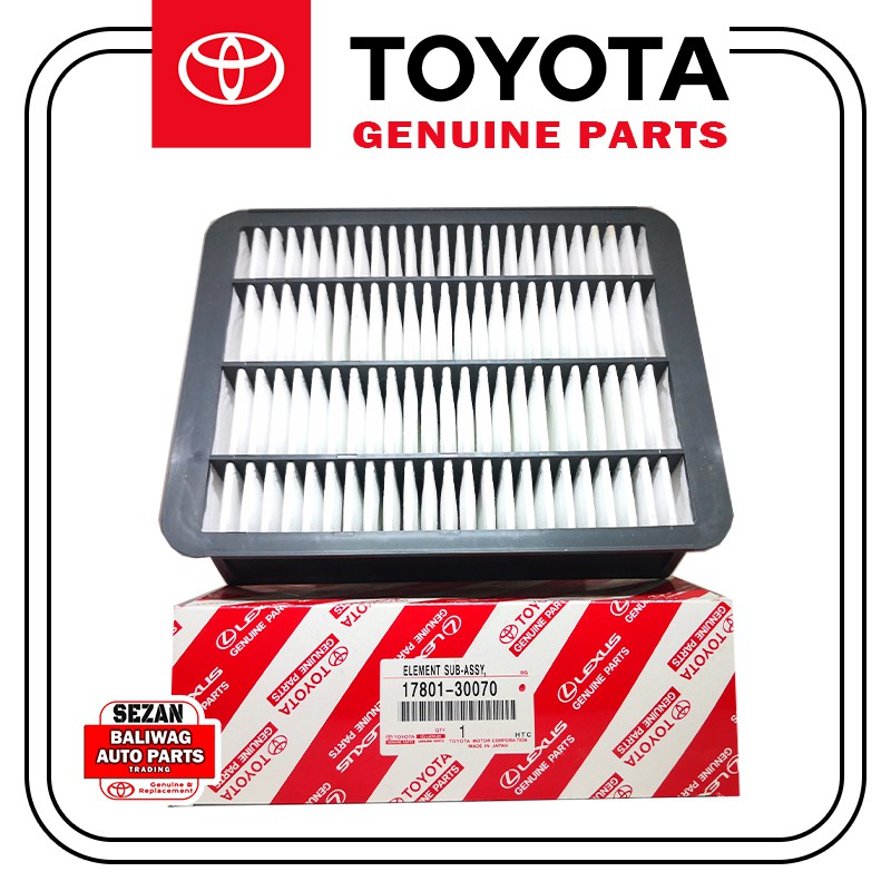 ORIGINAL TOYOTA AIR CLEANER FILTER HIACE 2.5 2013-2018 17801-30070 ...