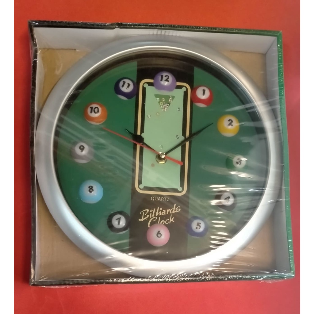 Billiard Ball Designed Wall Clock / Orasan para sa Bilyaran | Shopee ...
