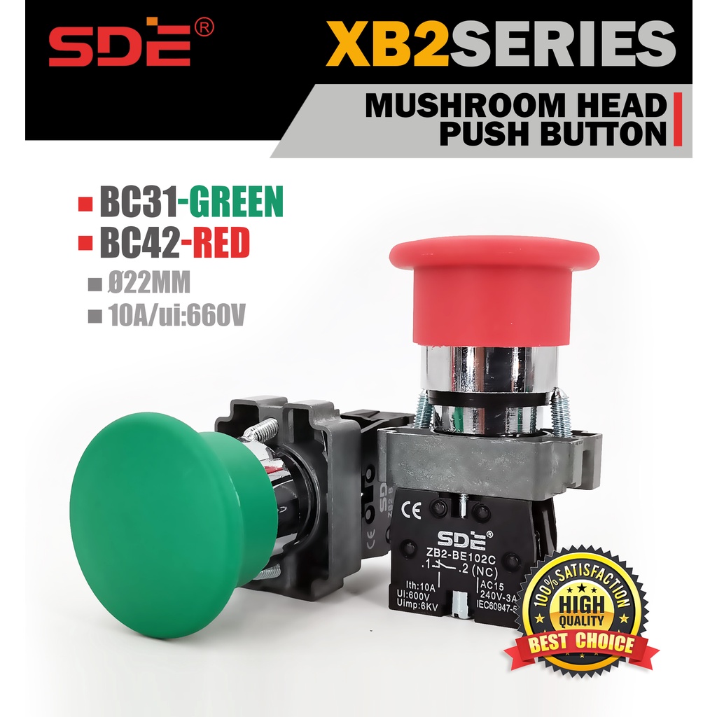 MUSHROOM PUSH BUTTON (XB2 Series) | Shopee Philippines