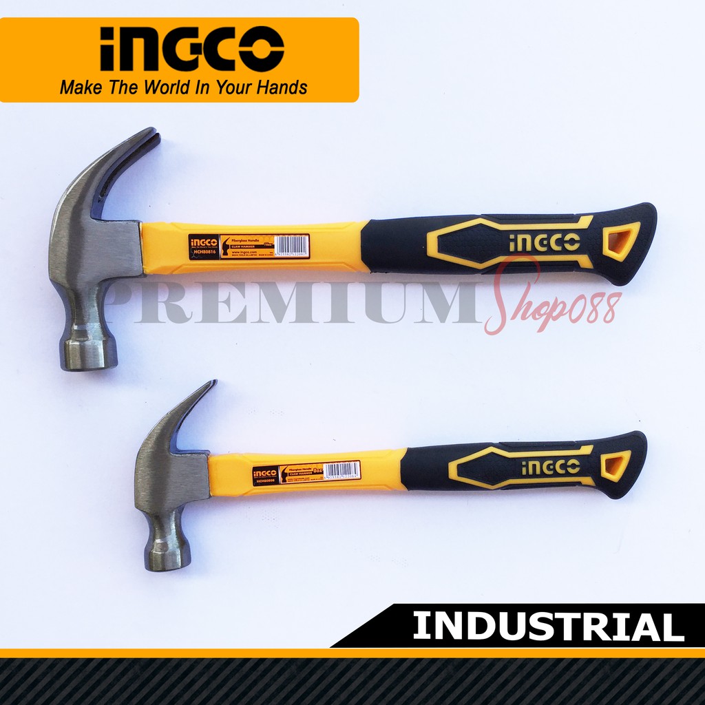 INGCO Claw Hammer 8oz 16oz | Shopee Philippines