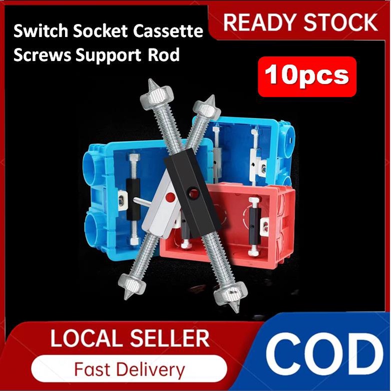 10pcs Switch Socket Cassette Screws Support Rod Switch Box Repair ...