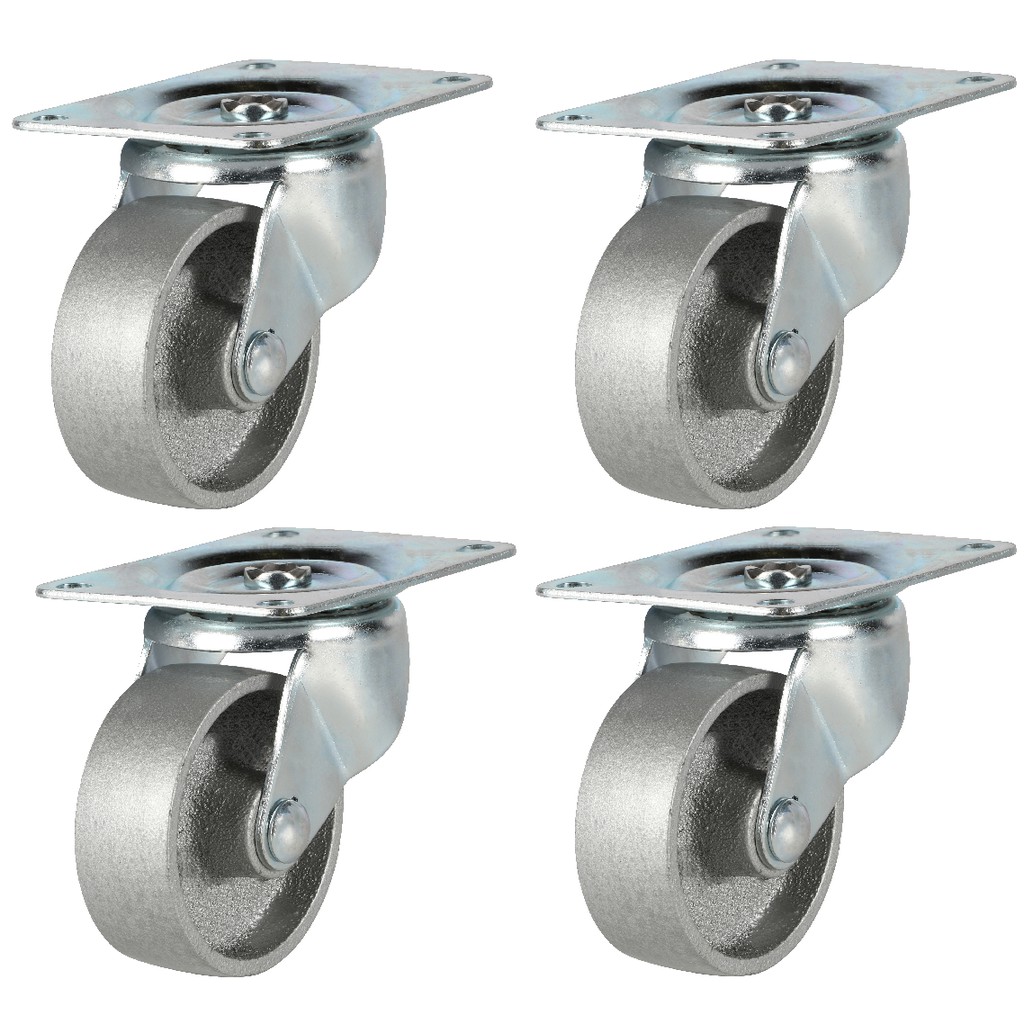 Steel Caster Wheel PLAIN 2.5 and 3.0 per piece and per set | Shopee ...