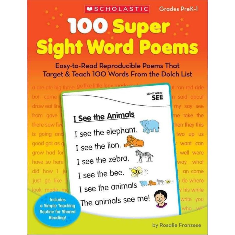 FIRST STEP IN READING l 100 Sight Word Poems 74 pages | Shopee Philippines