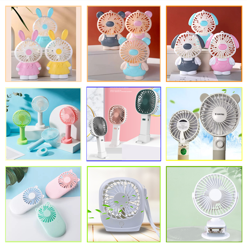 AKT Small rechargeable usb fan portable electric mini fan | Shopee ...