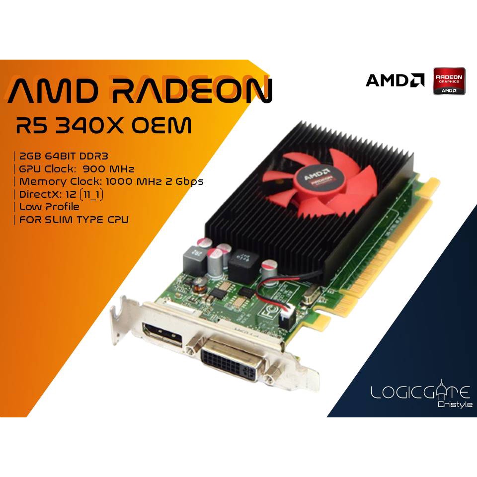 AMD RADEON R5 340X OEM 2GB 64 BIT GRAPHICS CARD Valorant ready | Shopee ...