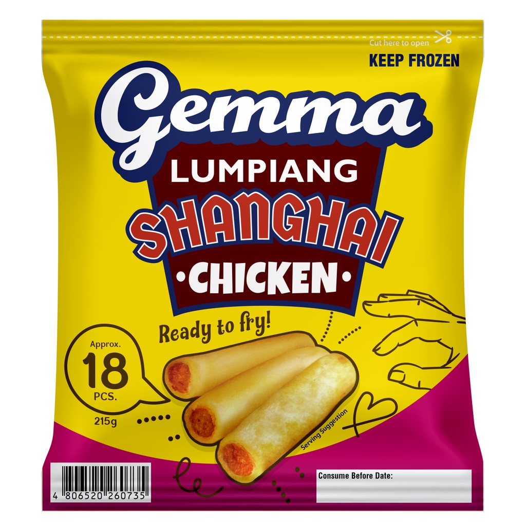 Gemma Lumpiang Shanghai Chicken 215g | Shopee Philippines