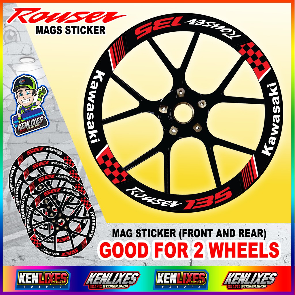 Mags Stickers for Rouser 135 (FRONT & REAR) | Shopee Philippines