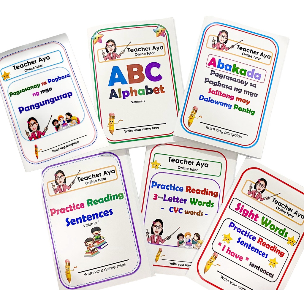 Teacher Aya's booklet - set (6 pcs.) | Shopee Philippines