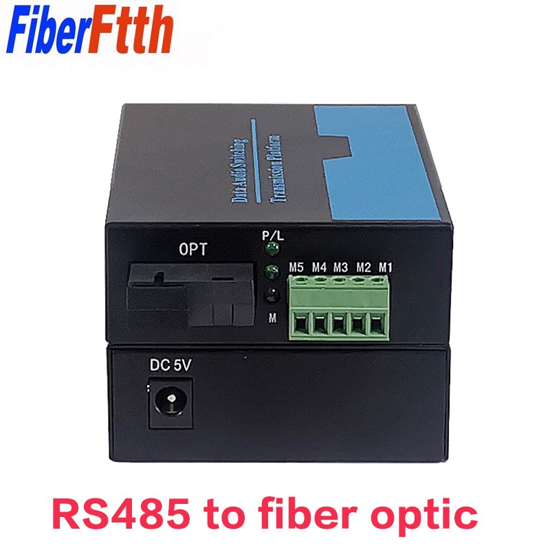 RS485 RS422 RS232 to Optic Fiber Modem Singlemode SC 20km RS485 to ...