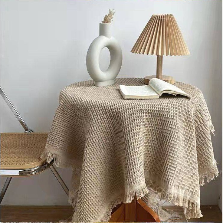 Garden Table Cloth Background Cloth Decoration Cafe Waffle Tablecloth ...
