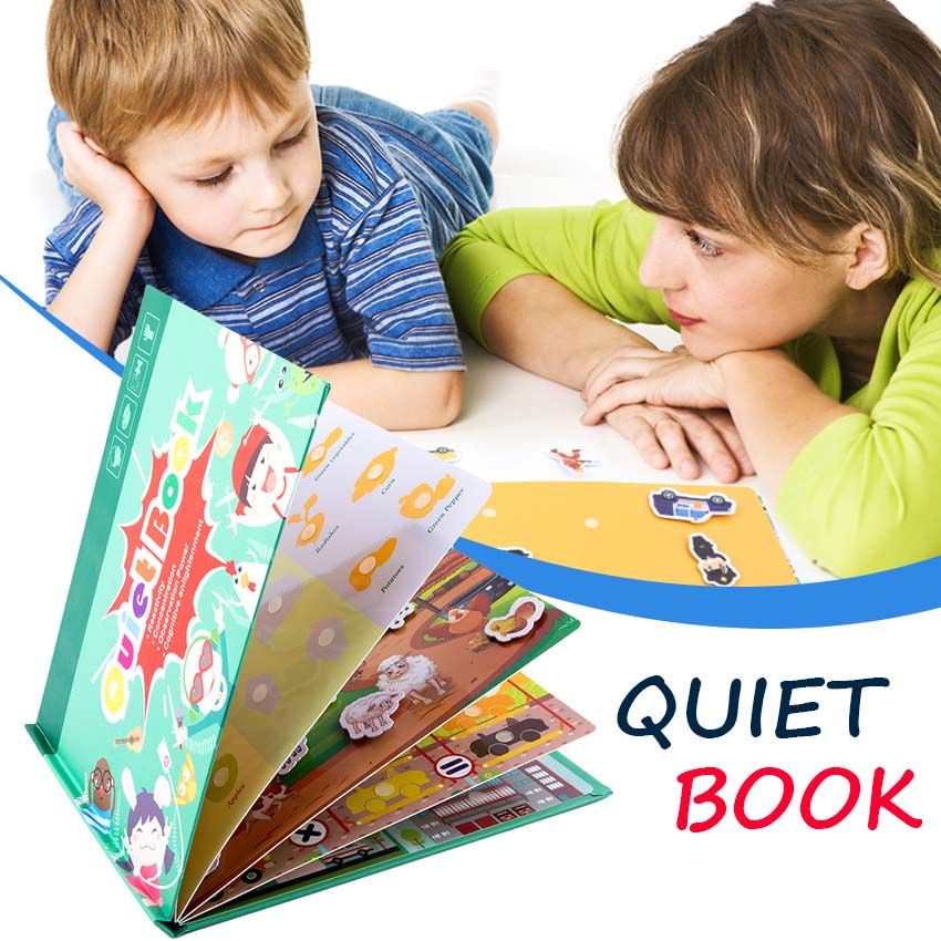 Educational Toys Quiet Book Montessori Busy Book With Velcro ...
