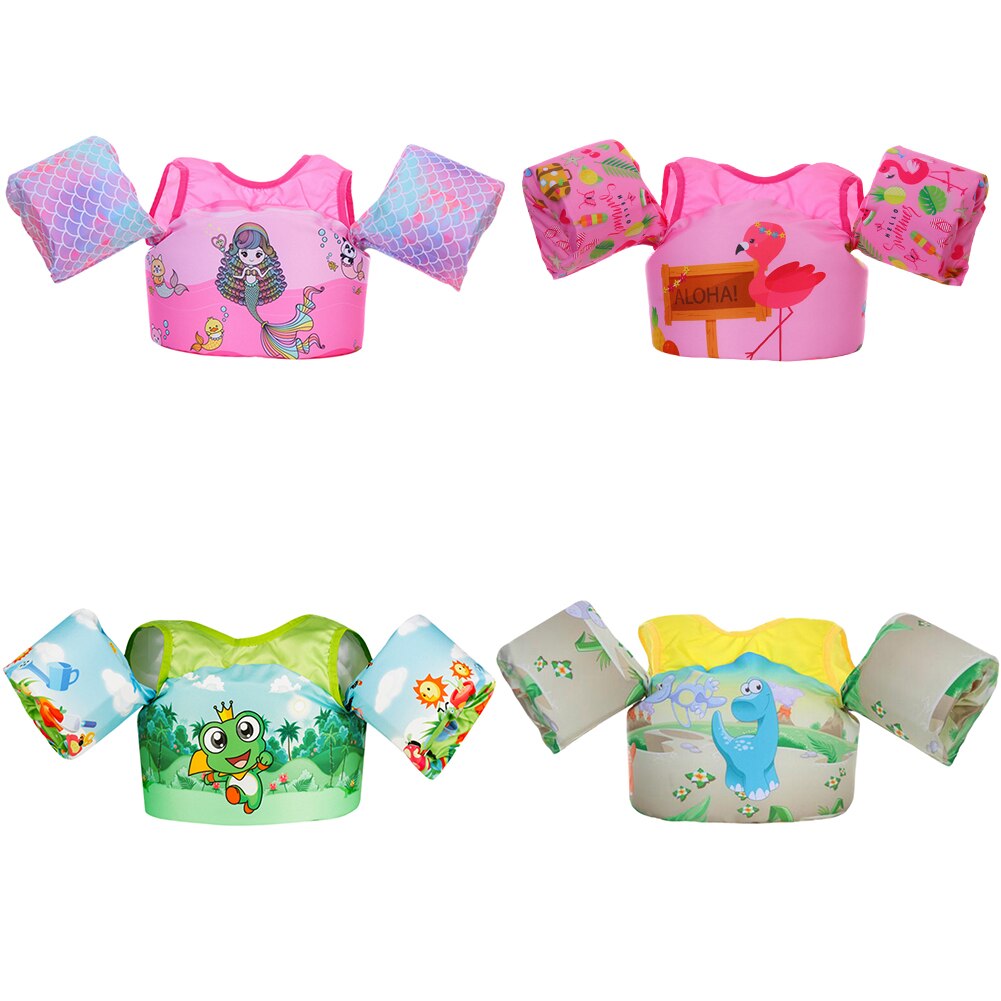 Baby Float Cartoon Arm Sleeve Life Jacket Swimsuit Foam Safety Swimming ...