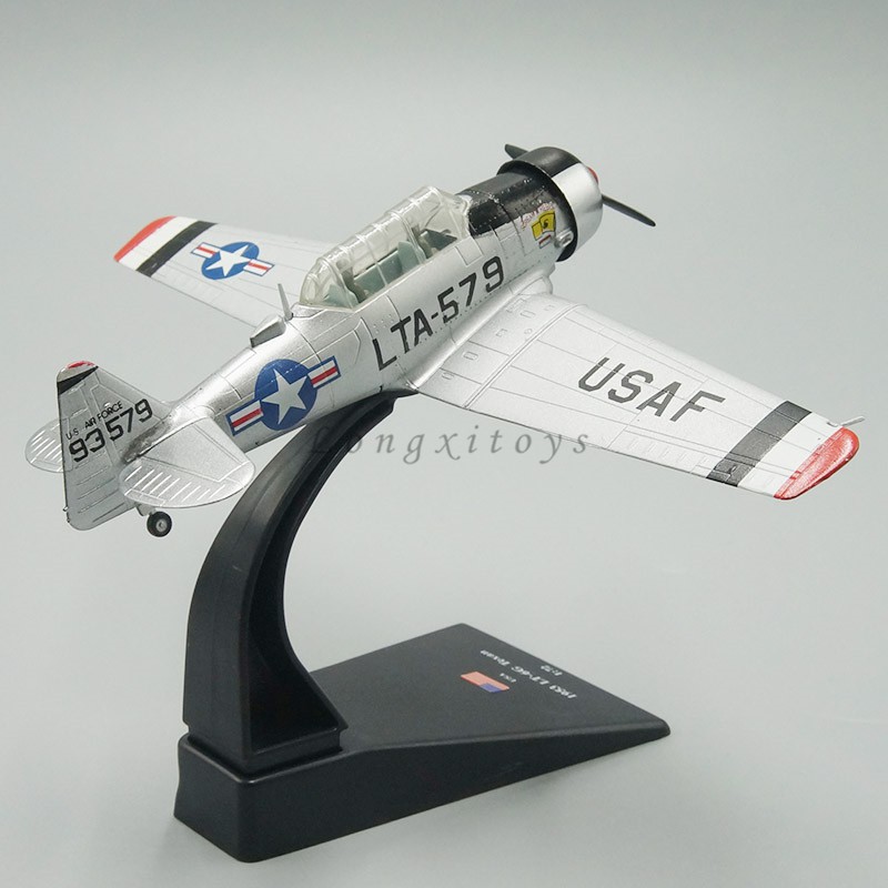1:72 Diecast Military War Plane Model Collection USA 1953 LT-6G Texan ...