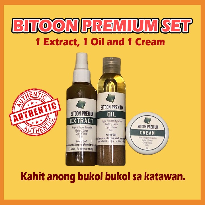 Bitoon Set Premium 1 Extract 1 Oil 1 Cream Para Sa Mga Bukol Bukol ...