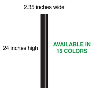 (1) 24" Scooter Vintage Euro Racing Stripes Decals for all Vespa ...