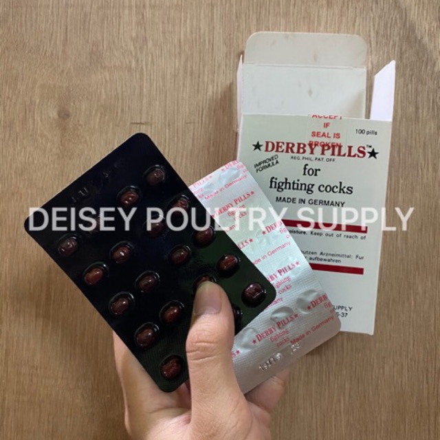 Derby Pills for Fighting Cocks (Sold by 20 PCS/1 Banig) | Shopee ...