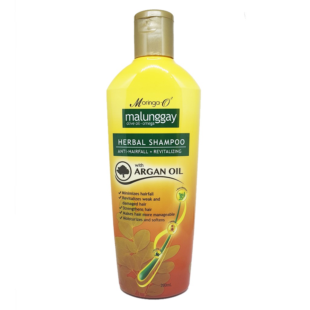 Moringa-O2 Herbal Anti-Hairfall Shampoo with Argan Oil 200ml | Shopee ...