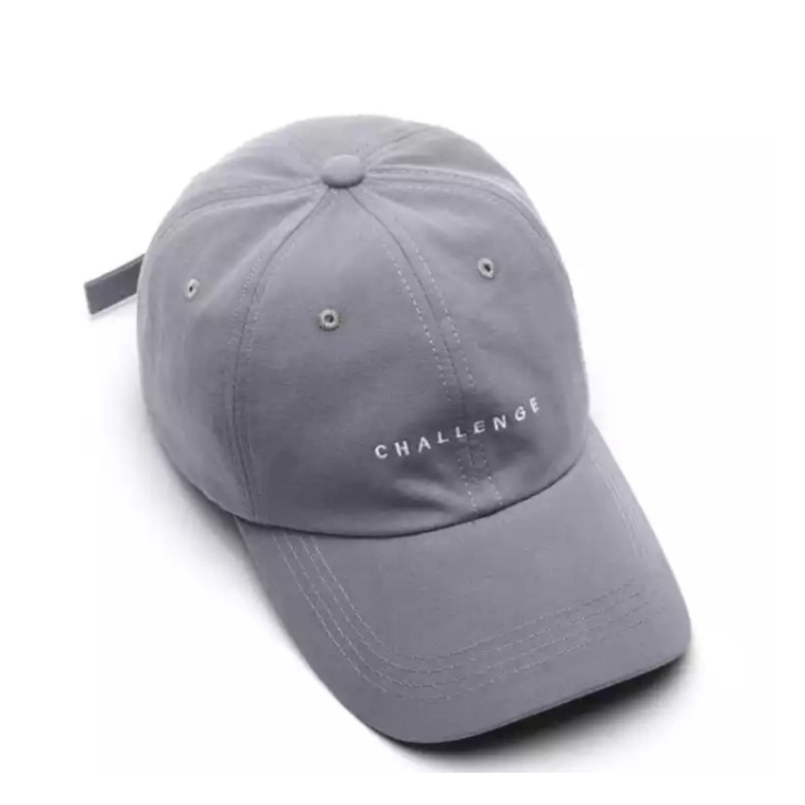 Challenge Letter Design Cotton Faux Leather Strap Resizable Baseball ...