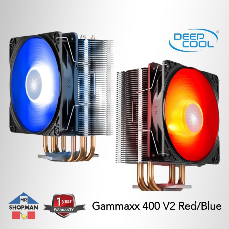 Deepcool Gammaxx 400 V2 Red Blue CPU Air Cooler Fan | Shopee Philippines