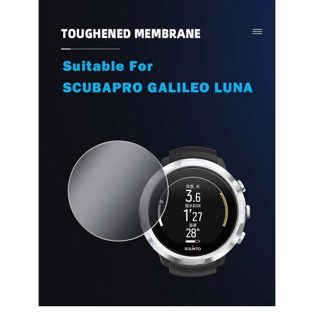 HiTurbo 3pcs Tempered Glass Screen Protector For Dive Computer Smart ...