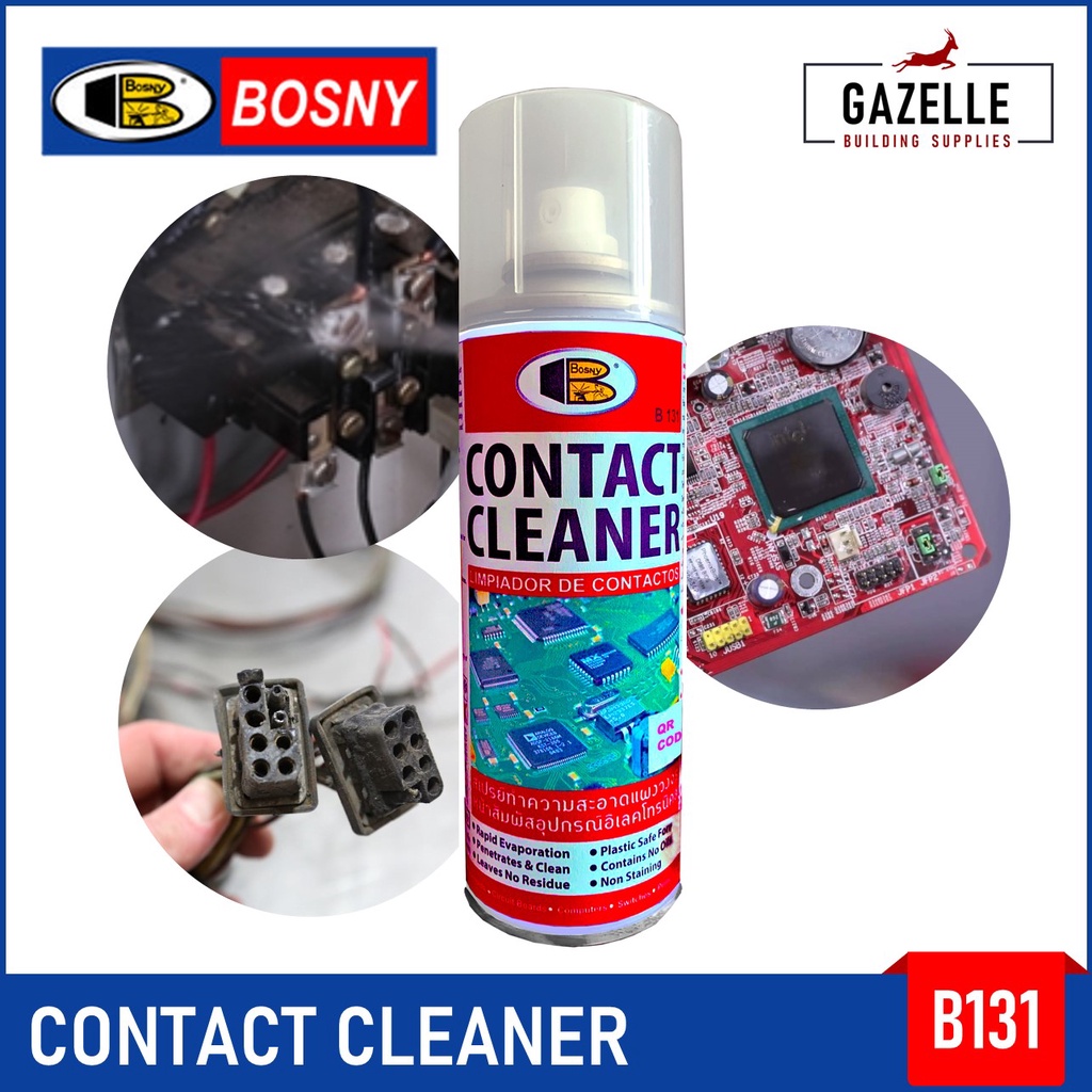 Bosny Contact Cleaner B131 - 200cc | Shopee Philippines