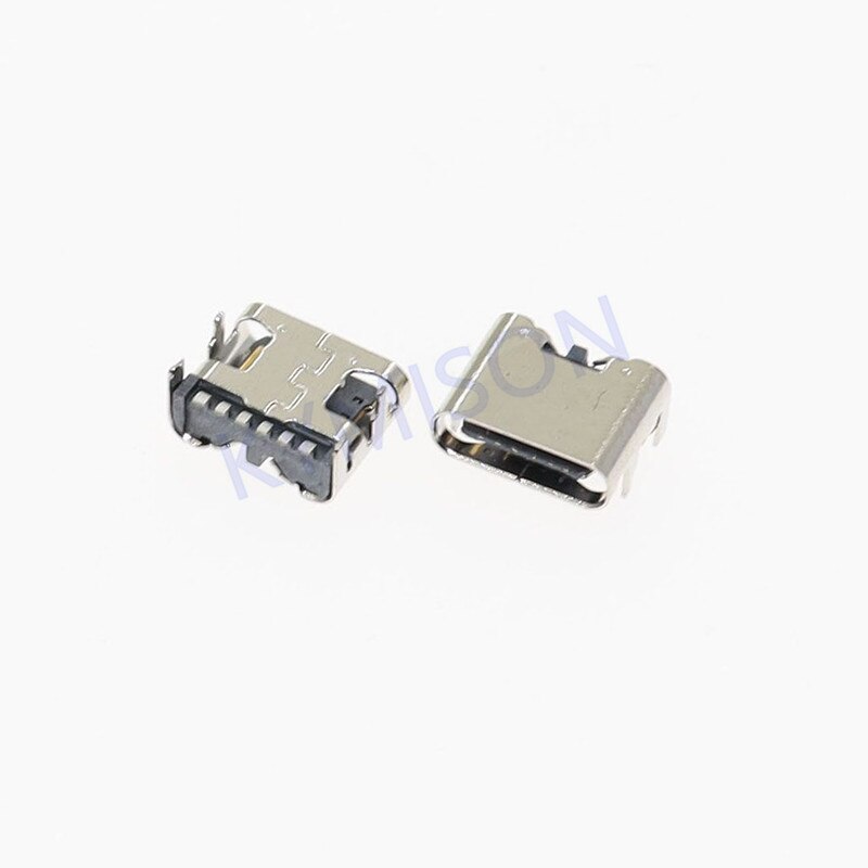 50pcs/lot Type C 6 Pin USB SMT Socket Connector USB 3.1 Type-C Female ...