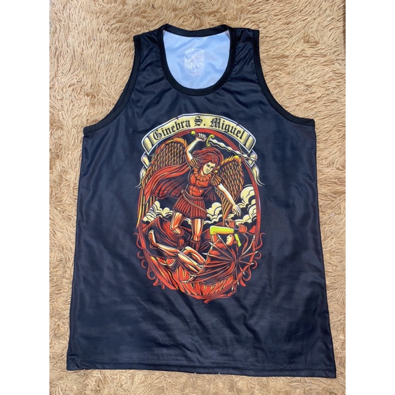 Ginebra San Miguel design Sleeveless shirt sando sublimation printing ...