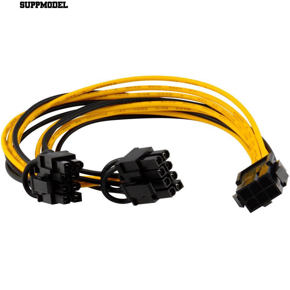 PCI-E 6-pin to 2x 8-pin GPU Graphics Card Power Splitter Cable PCI ...