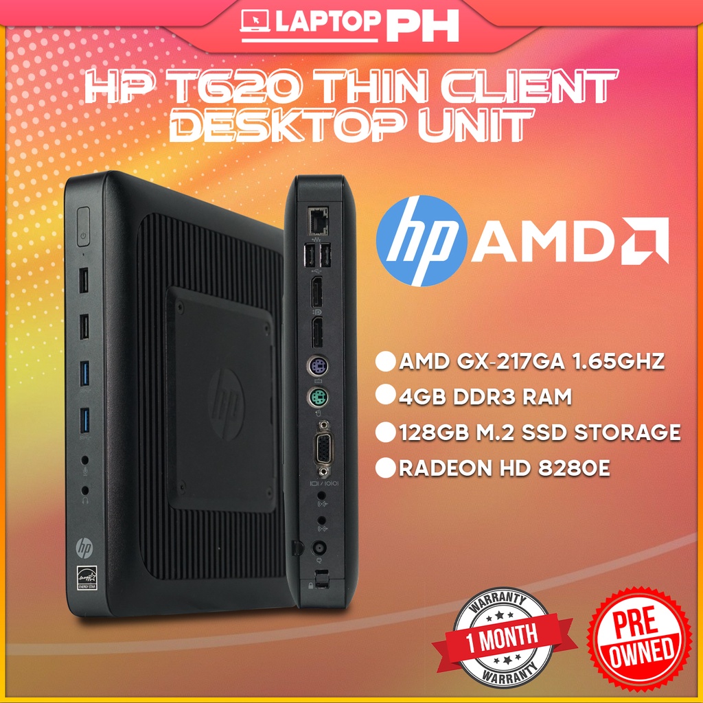 HP THIN CLIENT DESKTOP UNIT | 4GB RAM , 128GB M.2 SSD STORAGE , RADEON ...