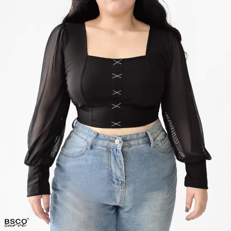 ONHAND PLUS SIZE BSCO CURVE ZOLA KOREAN OUTFIT FASHION TOP ...