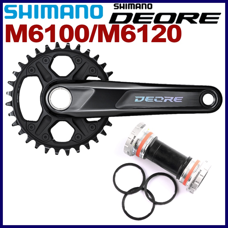 Shimano DEORE M6100 M6120 Crankset 1x12 Speed MT510 Crankset 170mm 175mm 32T 1X Crankset BB52 ...