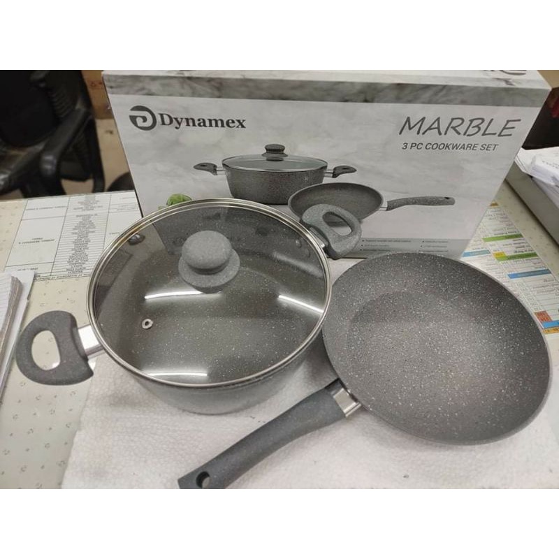 Dynamex 3pc Marble Cookware Set | Shopee Philippines