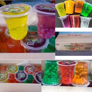 1 BOX 10 pcs (Taste like Mogu- Mogu) SNAPY JELLY JUICE WITH NATA All ...