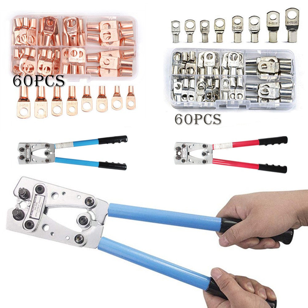 HX-50B Plug Crimp Crimping Tool Battery Cable Lug Hex Terminal Crimper ...